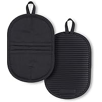 Amazon.com: KitchenAid KA GB Ribbed Soft Silicone Pot Grabber 2-Pack ...