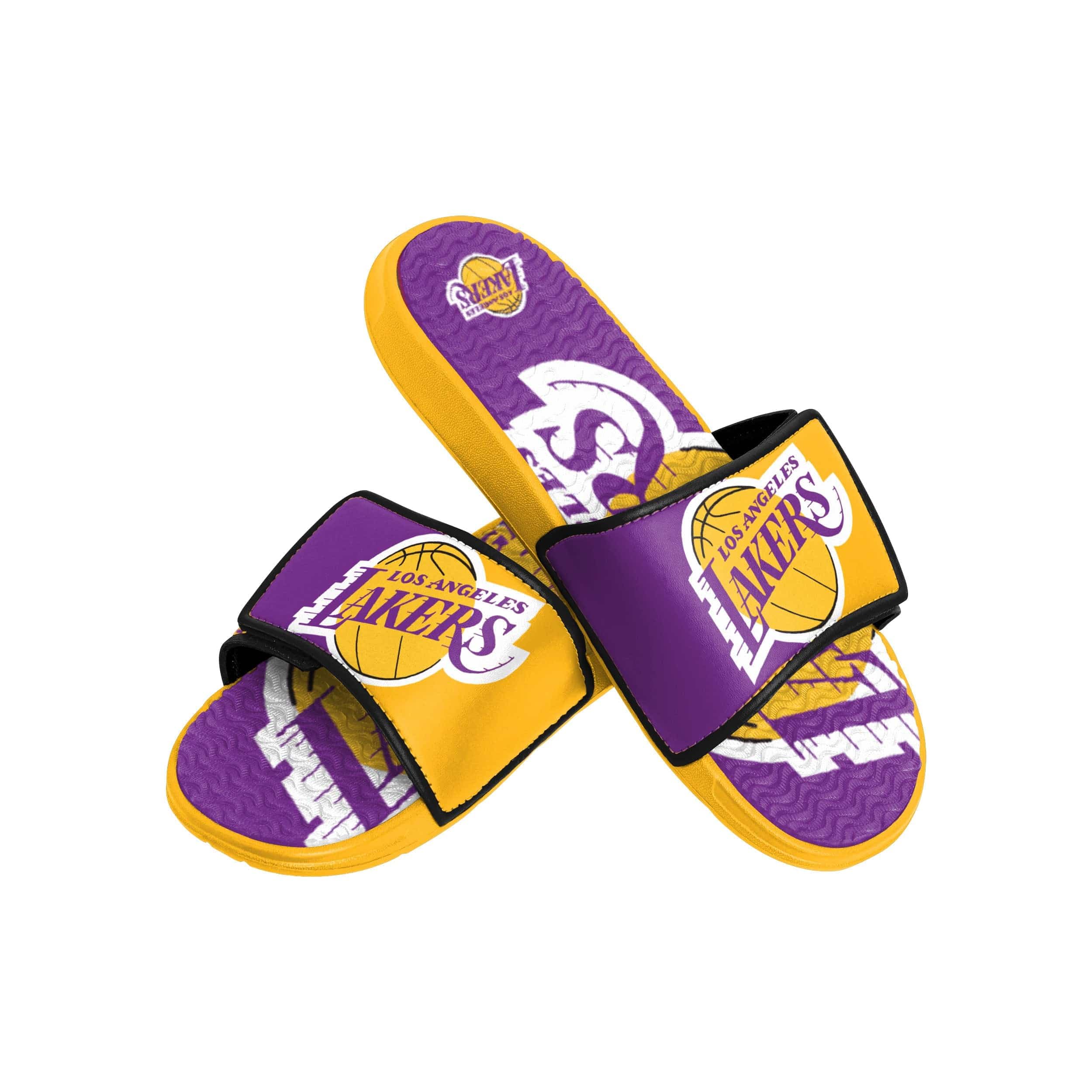 FOCO Mens Nba Team Sport Shower Gel Slide Flip Flop Sandals, Colorblock ...