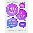 Amazon.com: "They Say / I Say": 9781324070245: Graff, Gerald ...