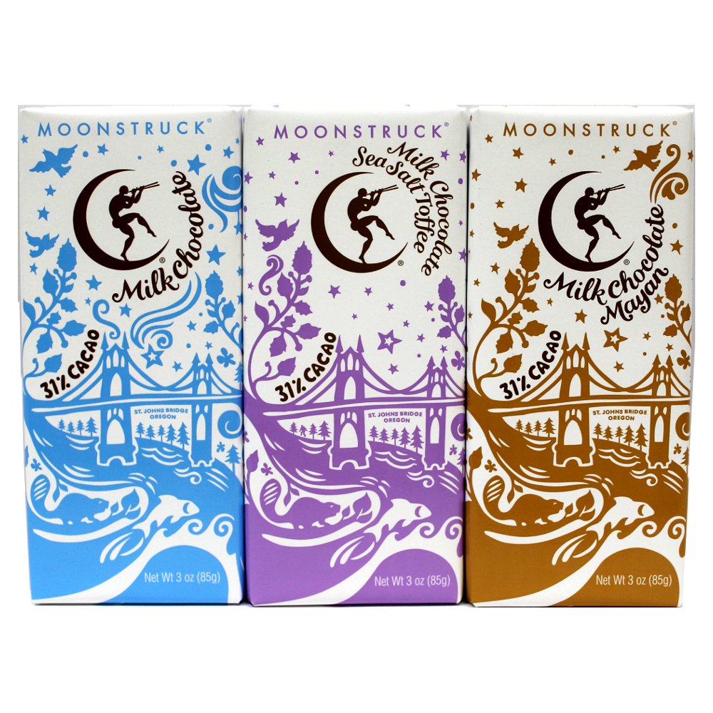 Amazon.com : Moonstruck Chocolates - Dark Chocolate Bundle - 9oz (Set ...