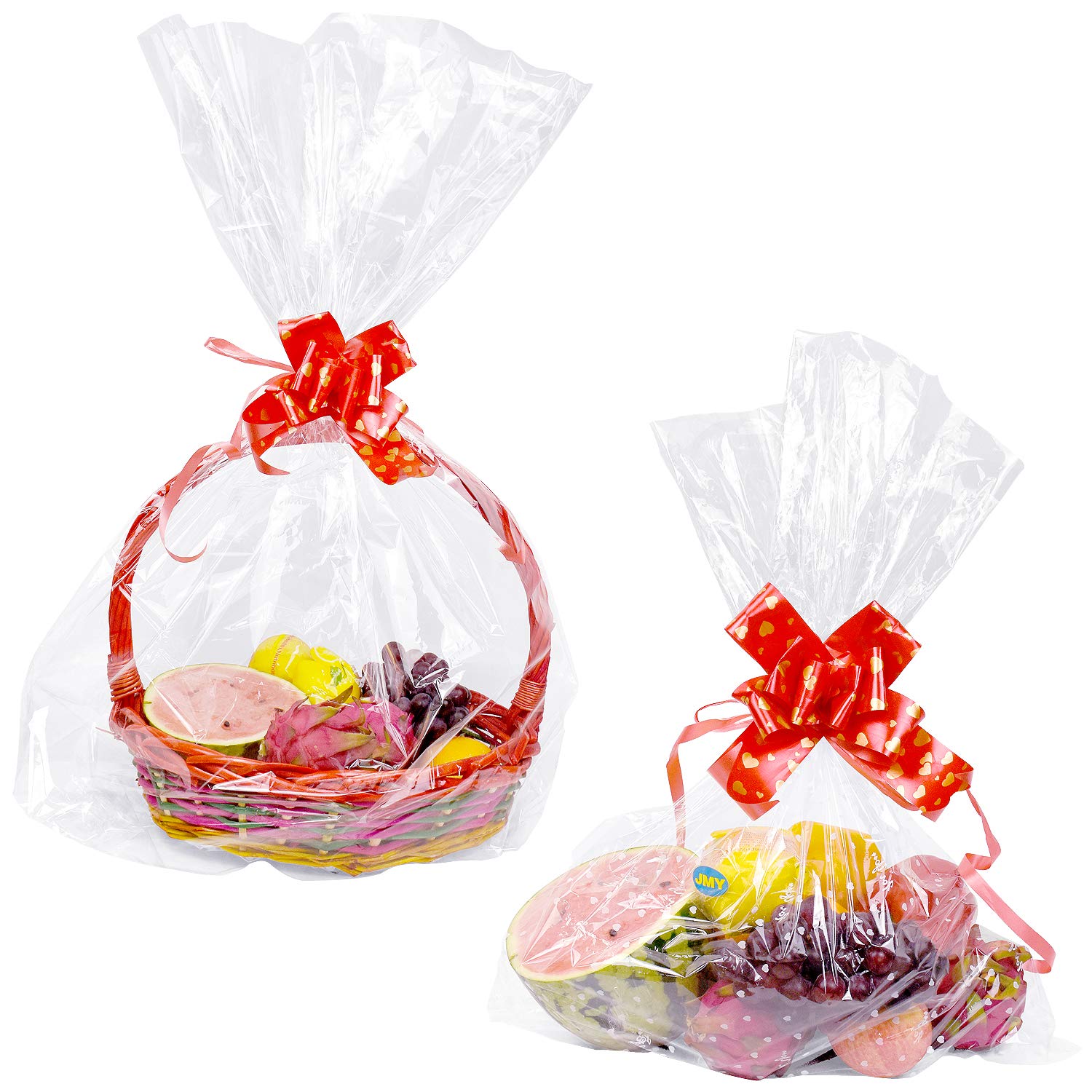 Large Clear Cellophane Gift Bags Pack 30