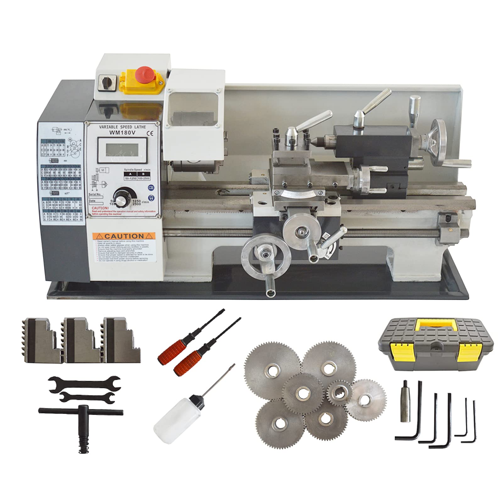 Mua TECHTONGDA Metal Lathe Mini Precision Bench Lathe Inch Thread 600W ...