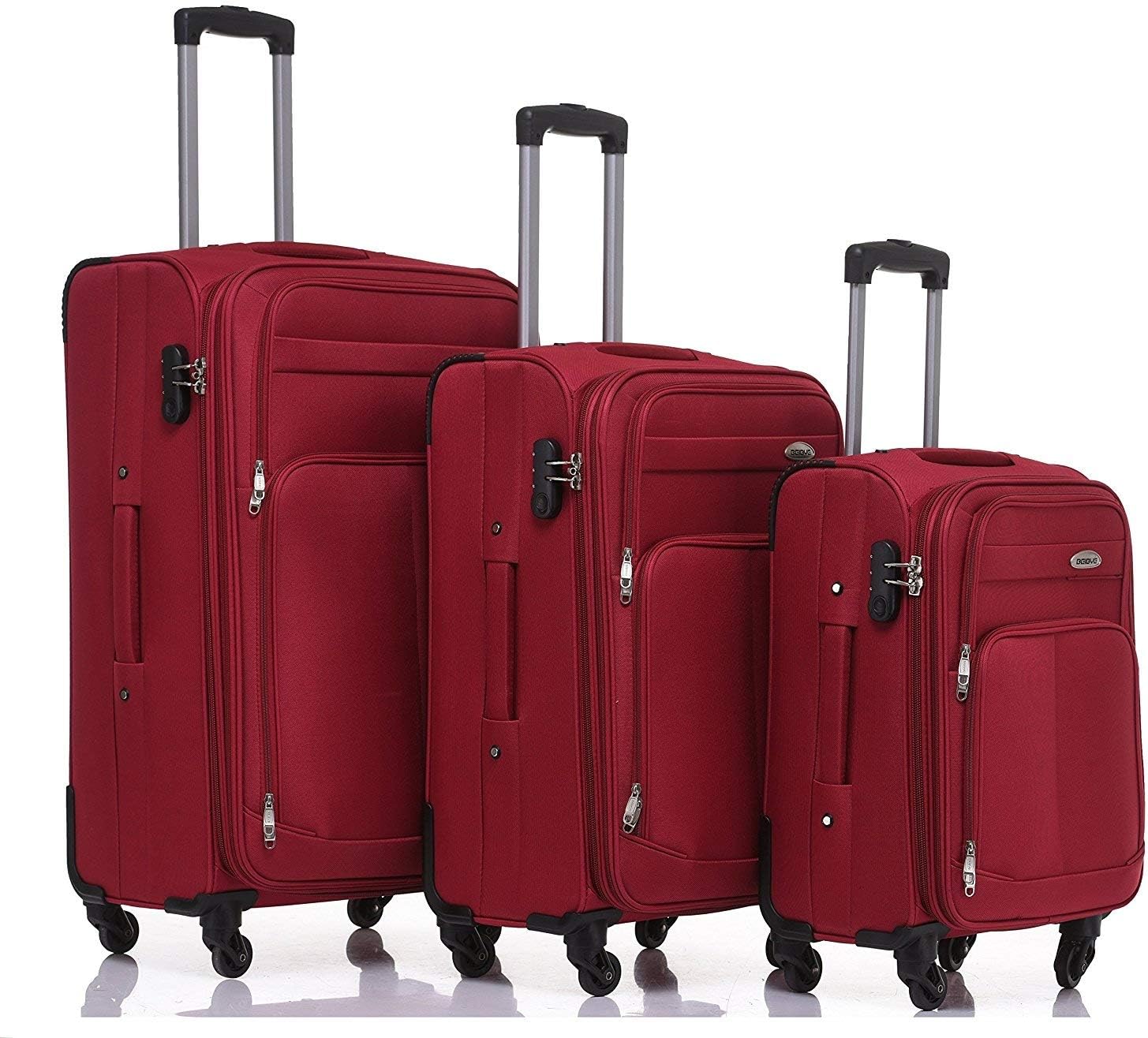 TOP-Trolley-Koffer - Set 3 Trolleys: - 73/63/53cm - XL-Light ...