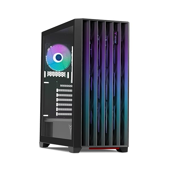 YEYIAN Gaming Computer PC Case Phoenix Glass, ATX Mid Tower, Up to ...