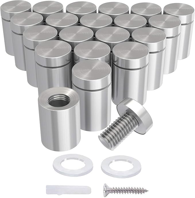 LuckIn 20 Packs 1/2 x 3/4 Inch Stainless Steel Standoff Screws ...