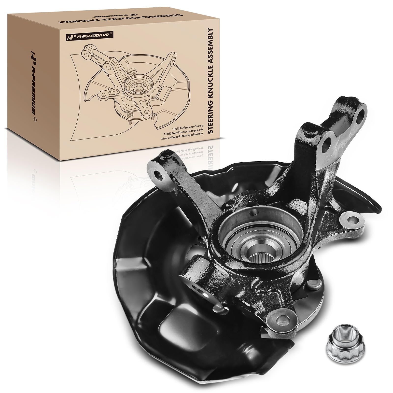 A-Premium Front Steering Knuckle & Wheel Bearing Hub Assembly ...