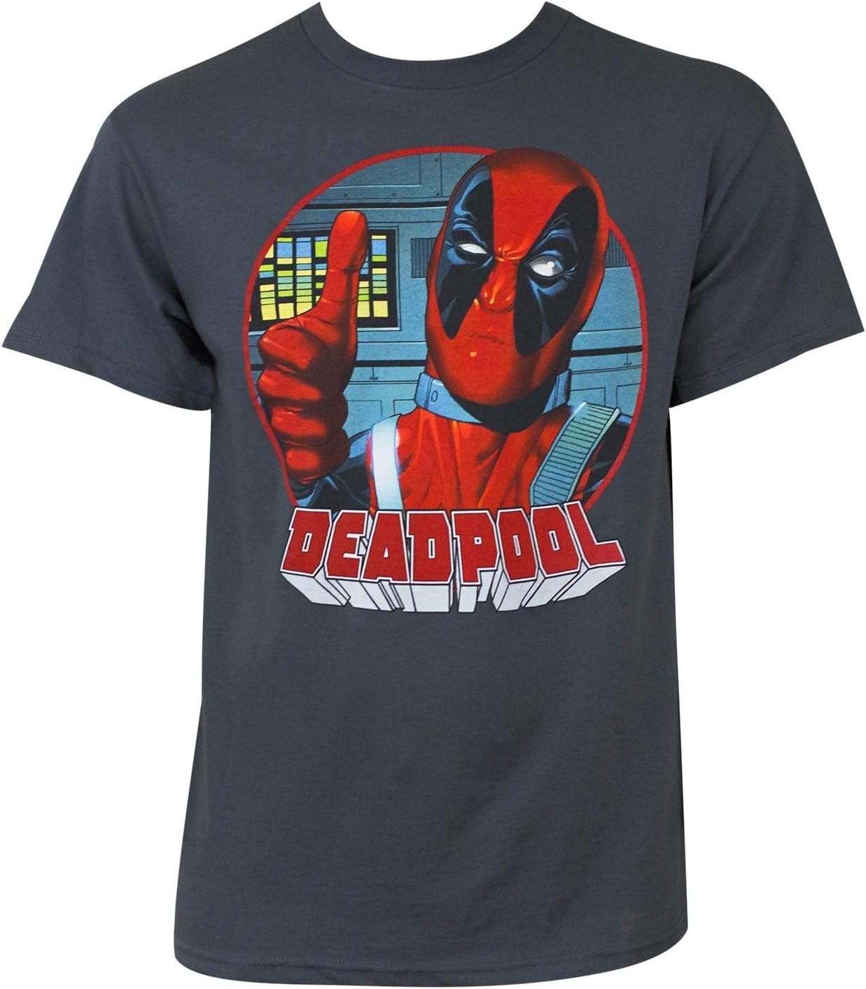 Marvel Deadpool Lock Up Playera para Hombre, Carbón, XX-Large: Amazon ...