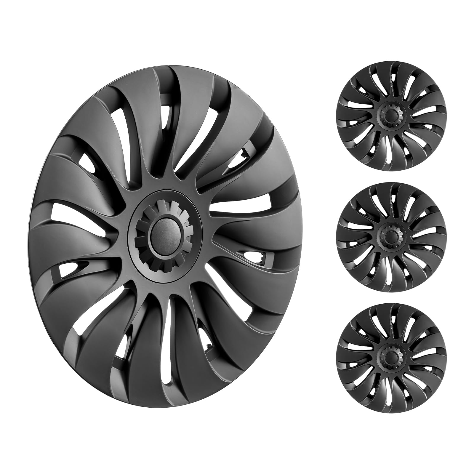 VEVOR Tesla Model Y Wheel Covers Hubcaps 19 Inch, 2020-2024 Model Y ...