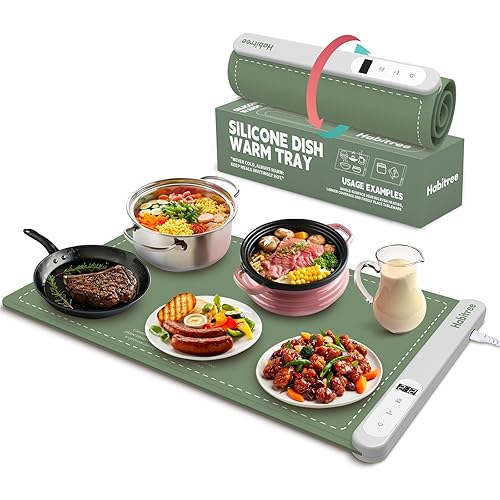 Food Warming Mat - Day Gifts & Kitchen Gadget, Electric Warming Tray ...