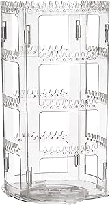 Amazon.com: Sooyee 360 Rotating Earring Holder and Jewelry Organizer, 4 ...