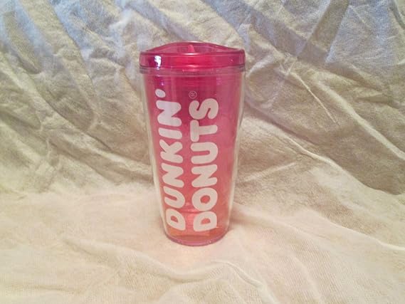 Amazon.com: Dunkin Donuts Brand New Pink 16oz Travel Mug/mug/sipper ...
