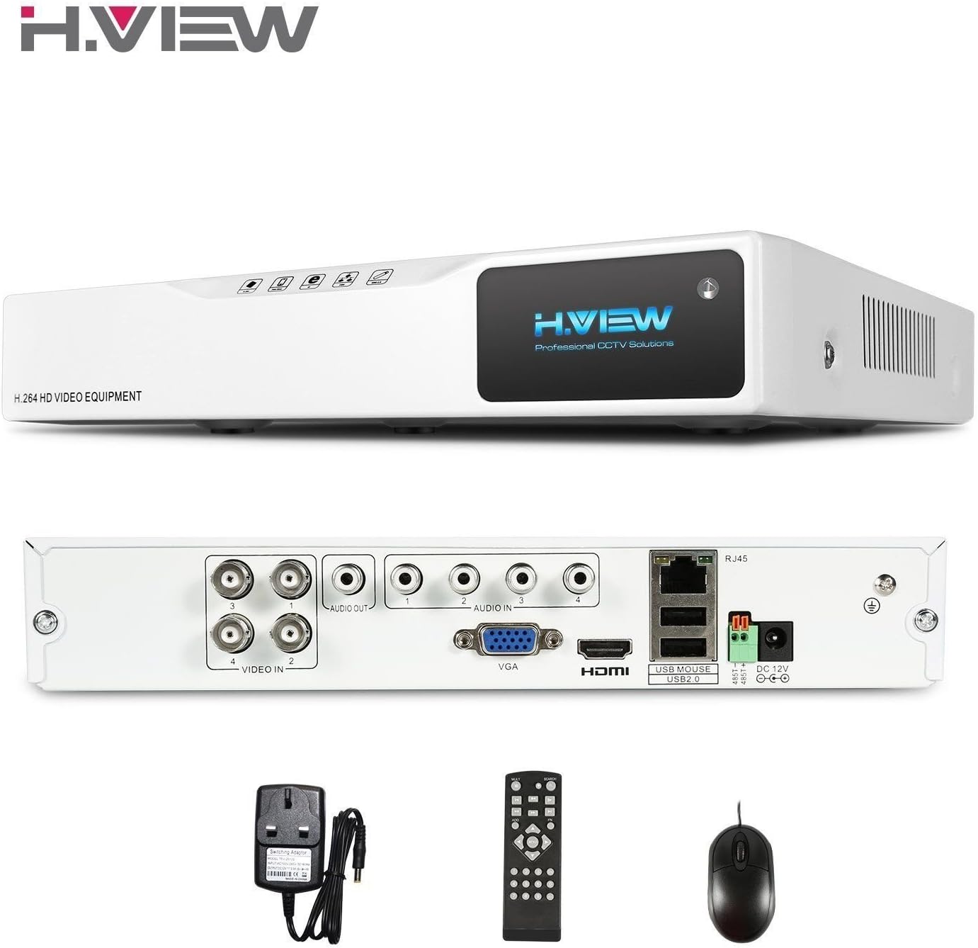 Grabador de vídeo Digital de 4 Canales H.View Full 960 Horas CCTV DVR H ...