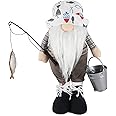 Amazon.com: Attiigny 11 Inch Fisherman Spring Summer Gnome Figurines ...