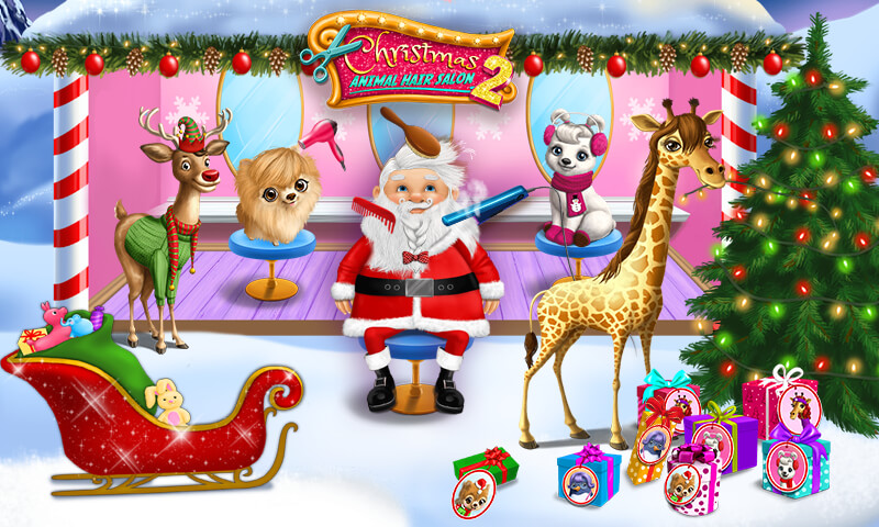 Amazon.com: Christmas Animal Hair Salon 2 Crazy Santa Makeover : Apps ...