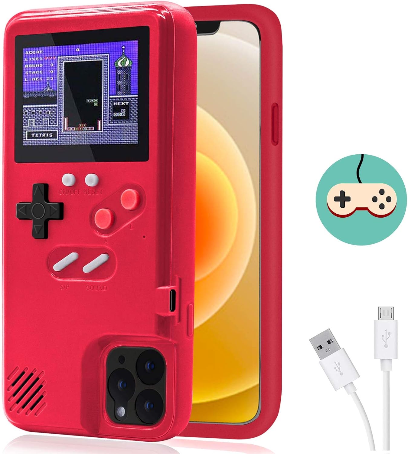 Amazon.com: Gameboy Case for iPhone,Dikkar Retro Protective Cover Self ...