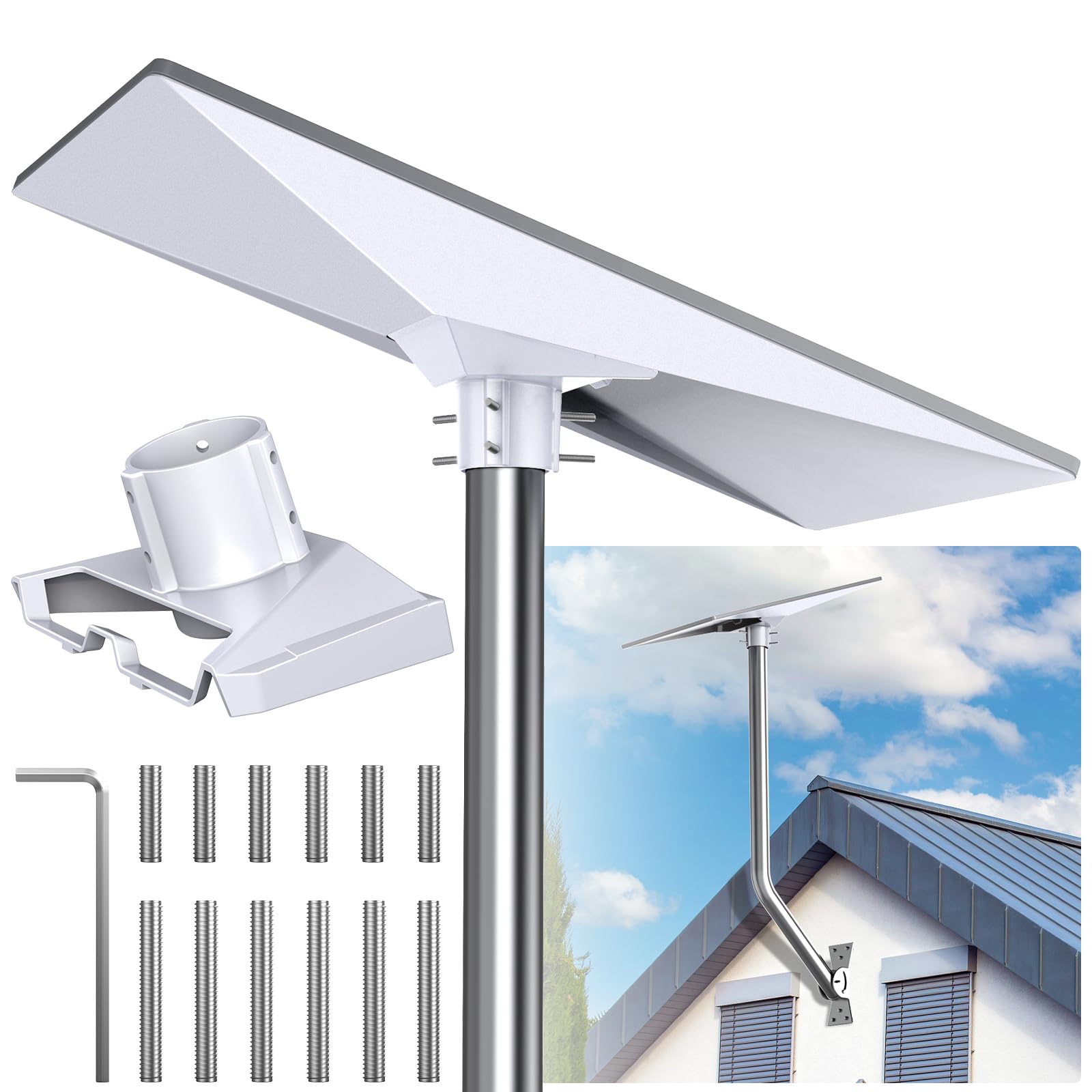 Starlink Gen 3 Pipe Mount, HSTOP Pole Mount Adapter Mounting Kit for Starlink Gen 3 Long Pole ...