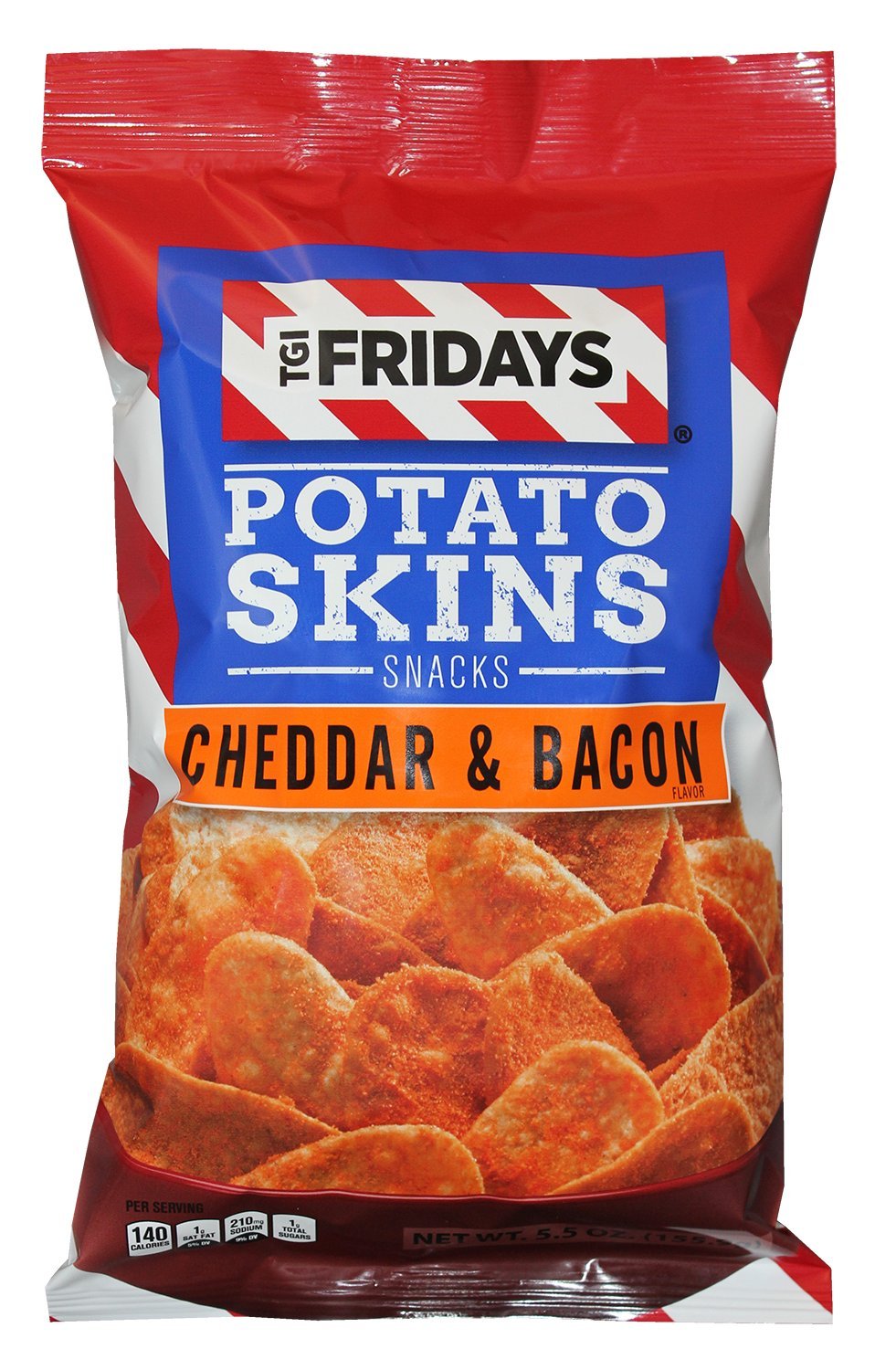 Amazon.com: TGI Fridays Potato Skins Snack Chips- 5.5 oz. Bags (Bacon ...