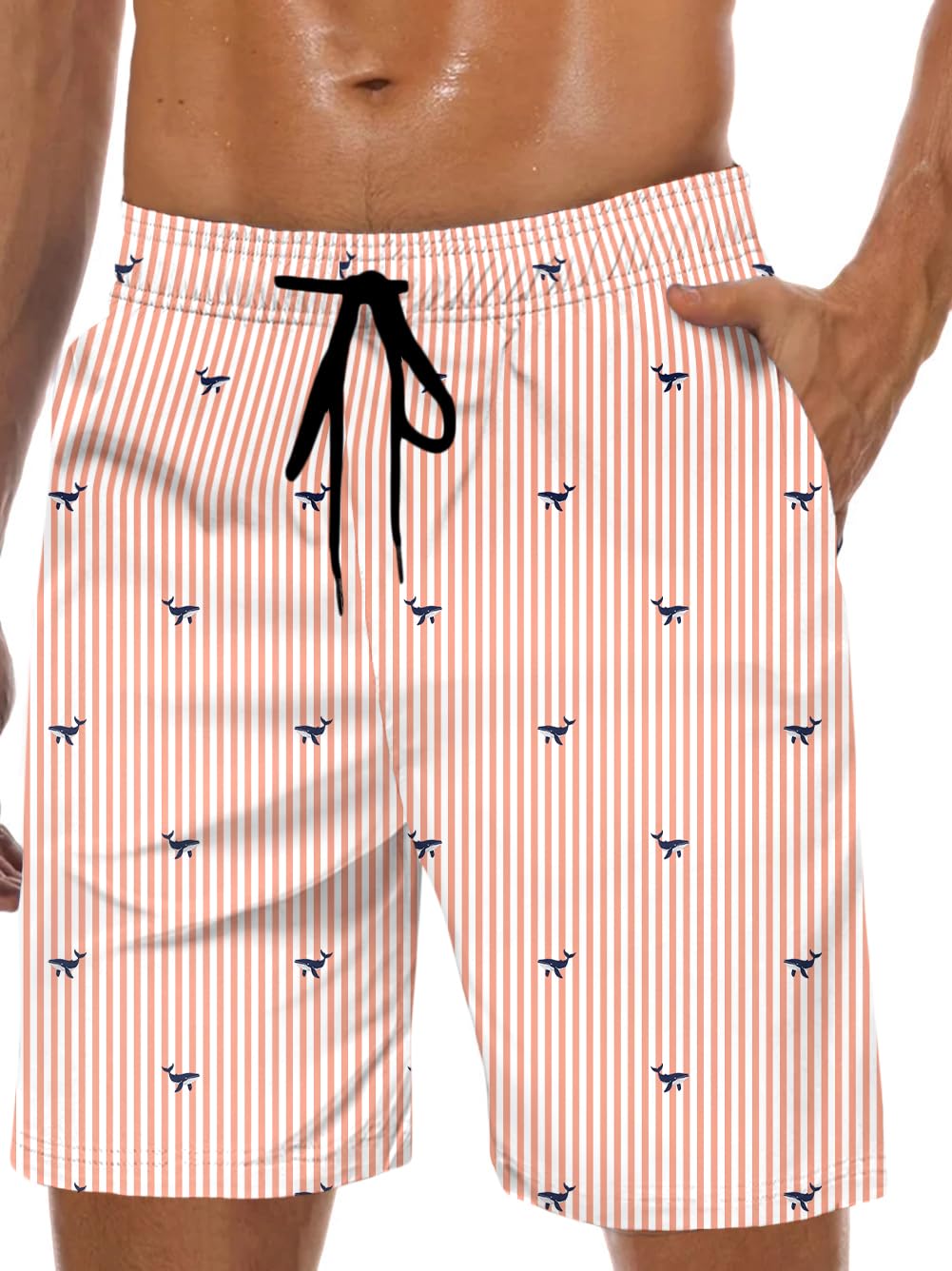 Lzzidou Men's Swim Trunks Mesh Lining Bathing Suit Quick Dry Board ...