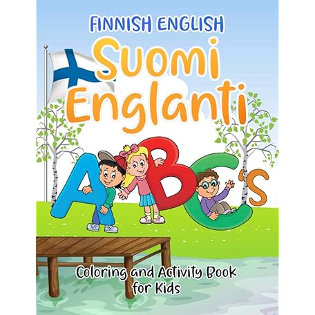 Mua Finnish English Suomi Englanti ABC's Coloring and Activity Book For ...