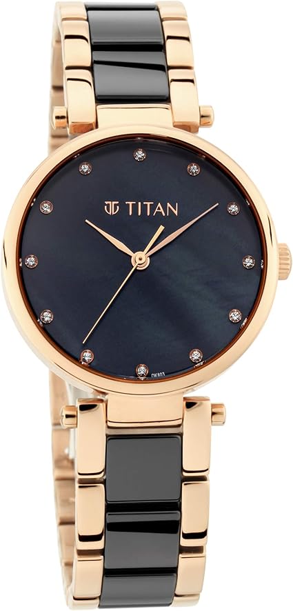 Buy Titan Analog Black Dial Women's Watch-95061WD03 at Amazon.in
