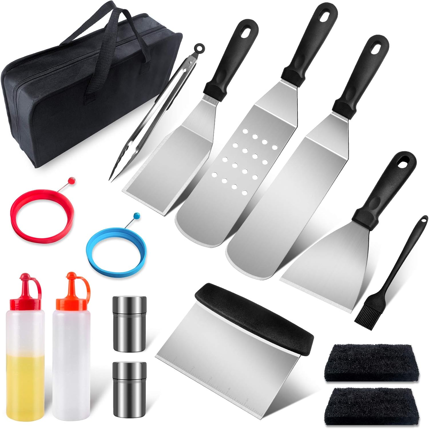 Amazon.com : Griddle Accessories Tools Kit, Flat Top Grill Accessories ...