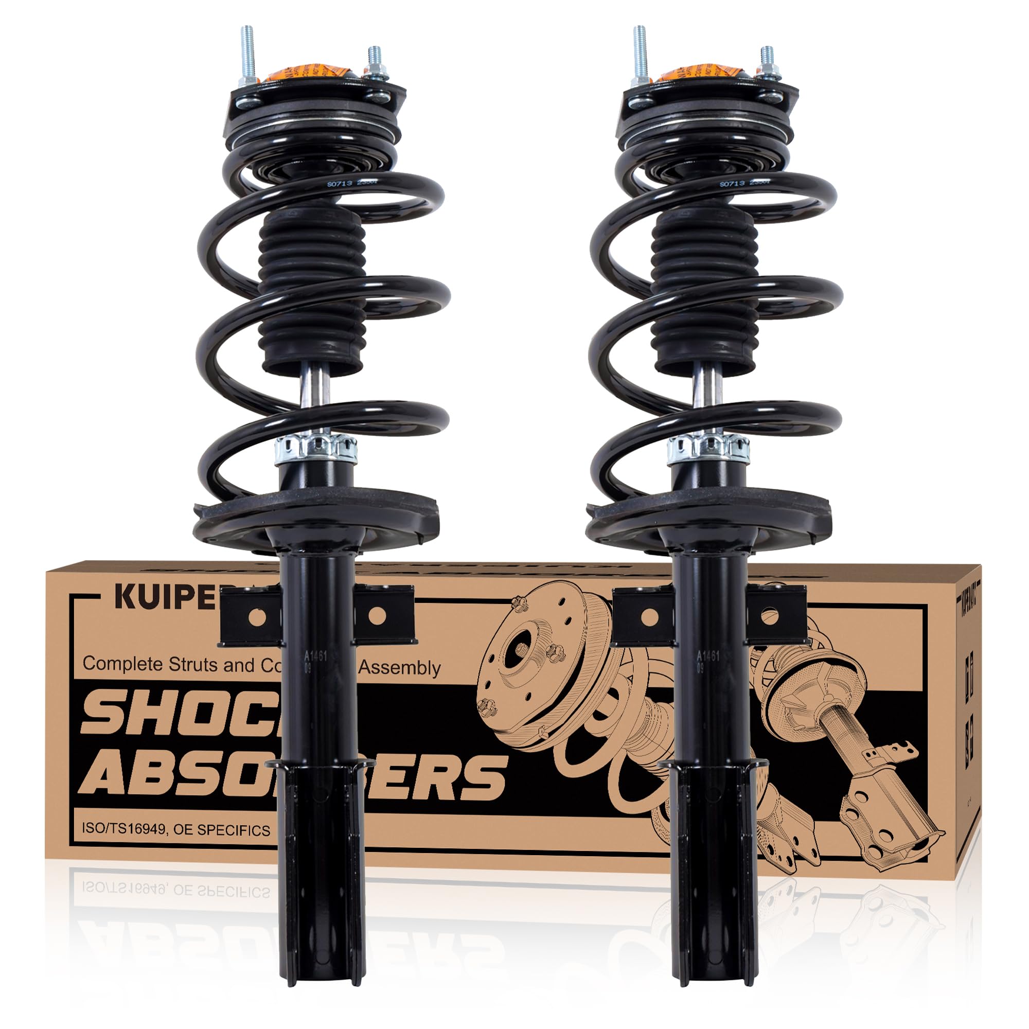 KUIPERAUTO Front Complete Struts Coil Spring Assembly 172949 Compatible ...