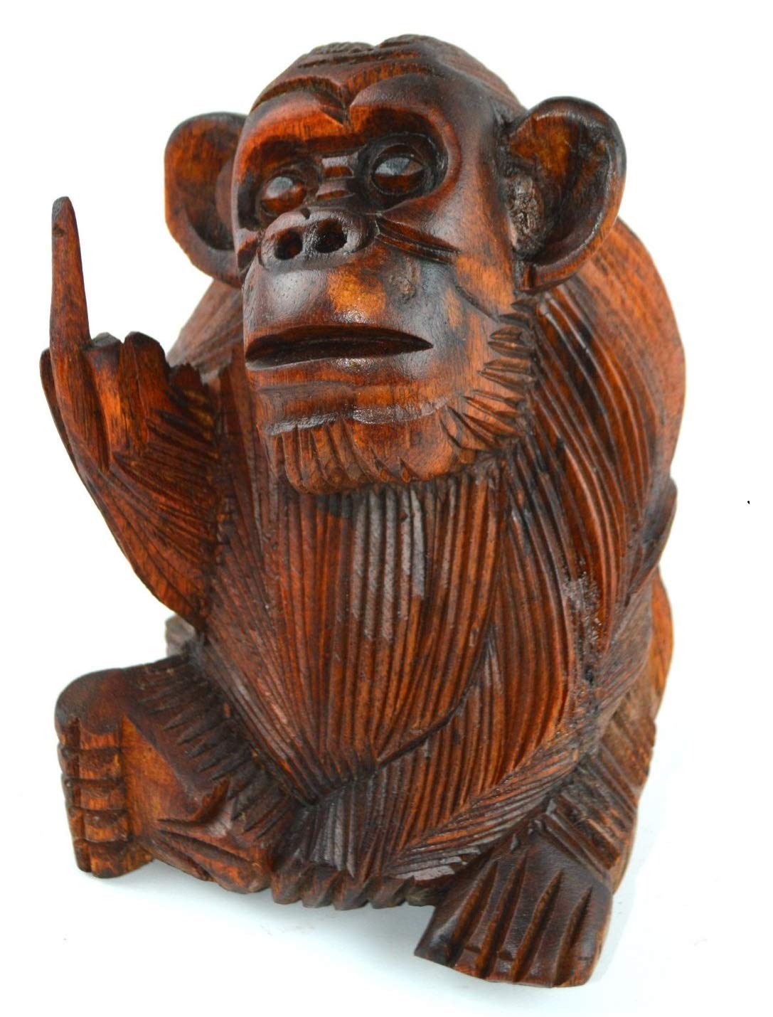 Mua 6 Inch Rude Monkey Flipping The Bird Middle Finger Wooden Statue ...