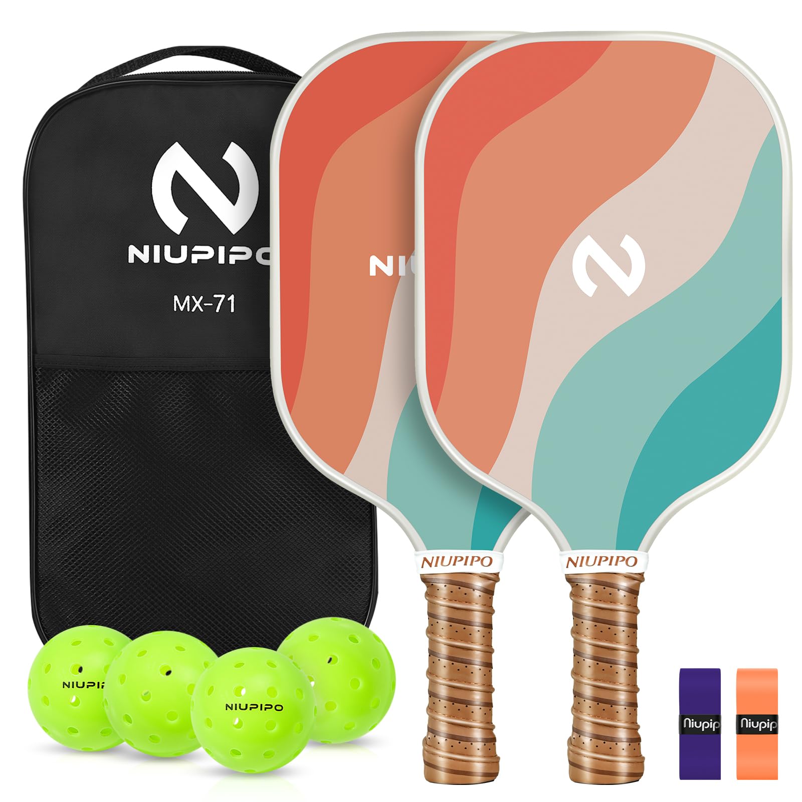 Mua niupipo Pickleball Paddles Set of 2/4/1, USAPA Approved Graphite ...