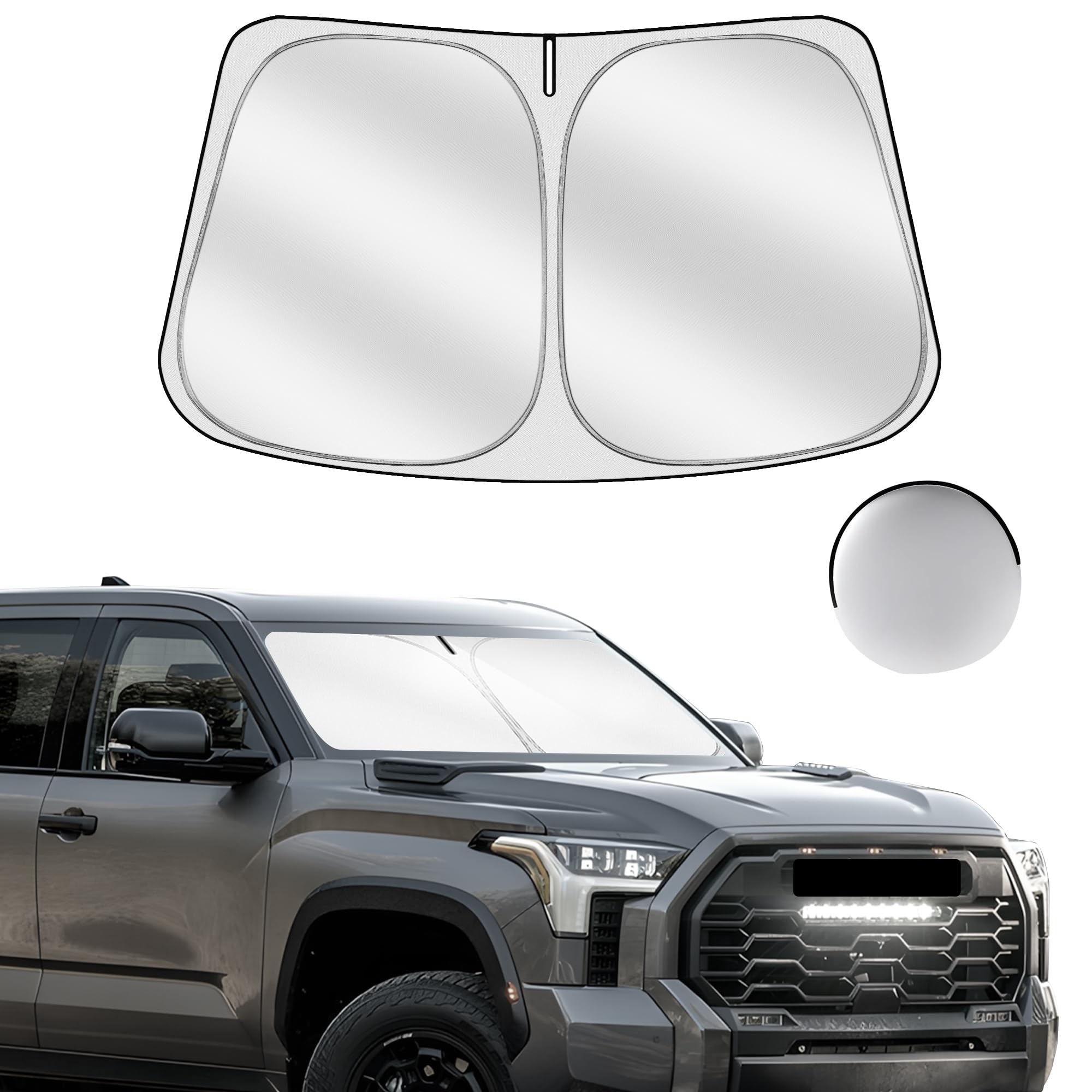 Sulagi Windshield Sun Shade for Toyo-ta Tundra (Limited, SR5, Platinum ...