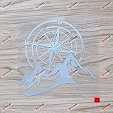 Amazon.com - 6'' White 4X4 Off Road Decal Sticker Mountain Compass Car ...