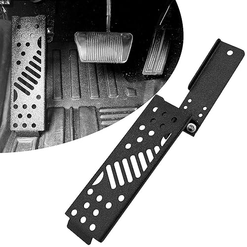 YZONA steel Driver Side Dead Pedal Left Side Foot Rest Kick Panel ...