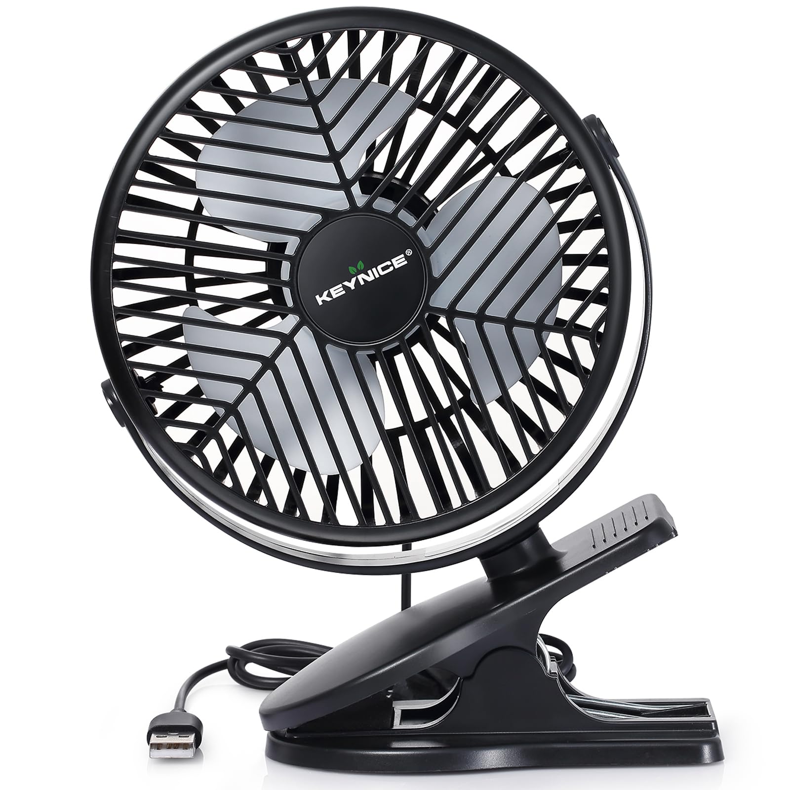 Mua USB Desk Fan, 4 Inch Small Clip Fan, 3 Speeds Personal Table Fans ...