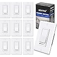 BESTTEN 10 Pack Dimmer Light Switch, Single-Pole or 3-Way Dimmer ...