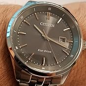 Amazon.com: Citizen Men's 'Eco-Drive Dress' Quartz Stainless Steel ...