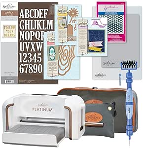 Amazon.com: Spellbinders Platinum Die Cutting Machine Starter Bundle