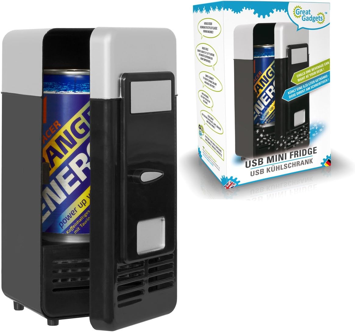GreatGadgets 3072 USB Mini Fridge (Black) – BigaMart