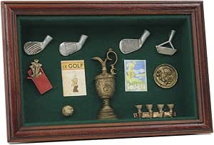Amazon.com : Trademark Golf Display Trophy Shadow Box (Brown) : Golf ...