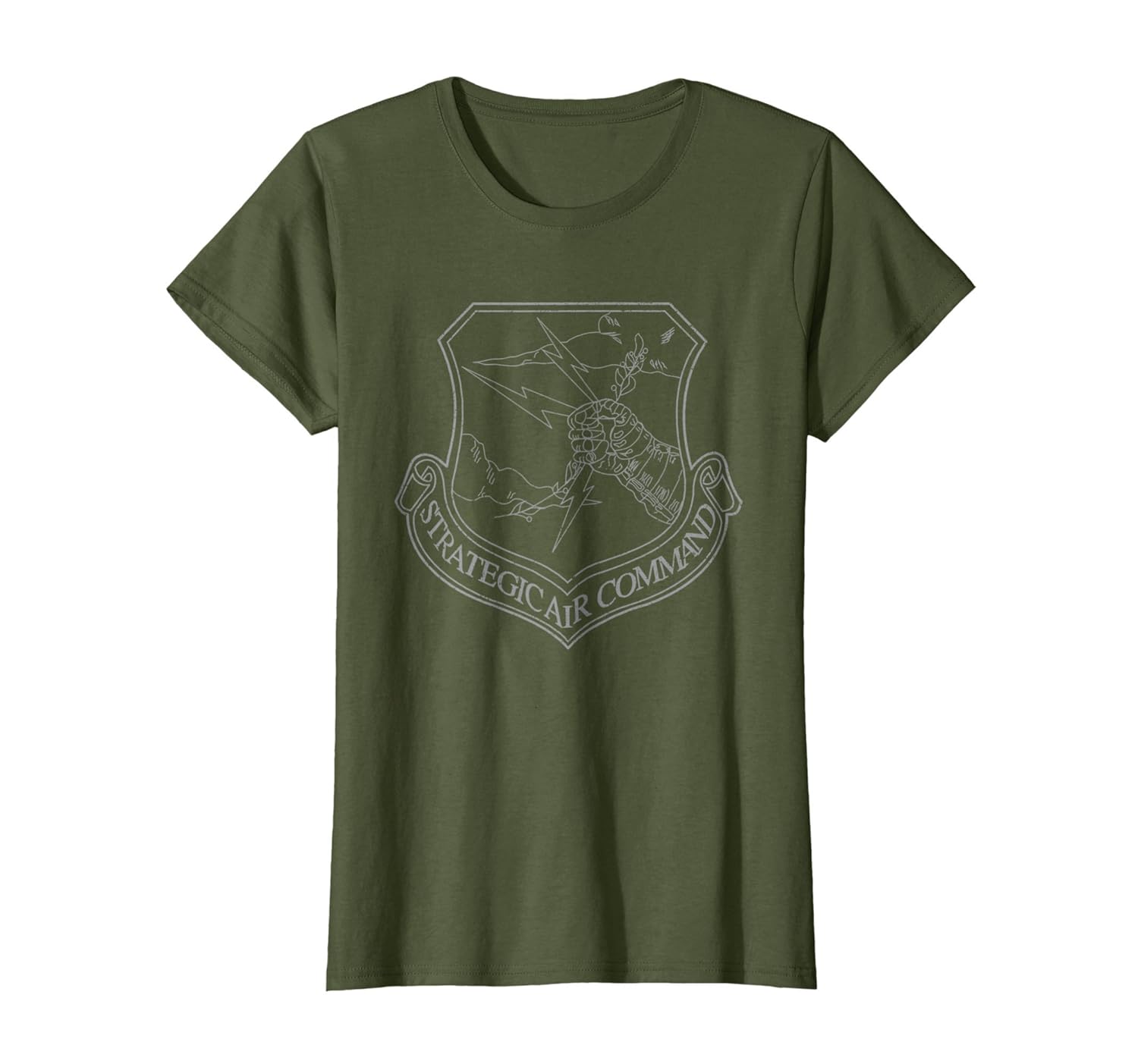 Strategic Air Command Sac Emblem Cold War Grunge T Shirt Colonhue