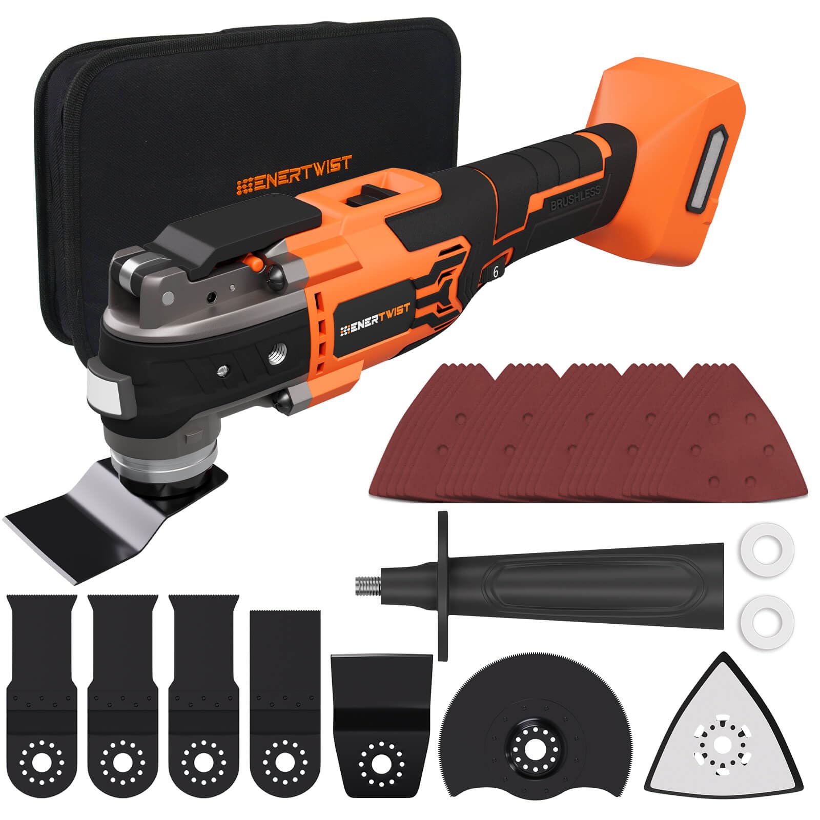 Brushless Oscillating Tool Compatible for DEWALT Battery,6 Variable ...