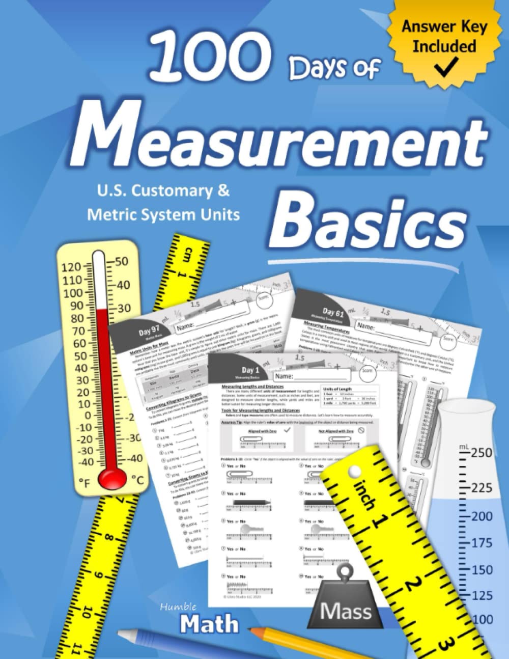 Mua Humble Math – Measurement Basics: (With Answer Key) U.S. Customary ...