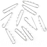 Amazon.com: Framendino, 20 Pack 2 Inch Gold Large Safety Pins Iron Brooch with 3 Loops Metal for ...