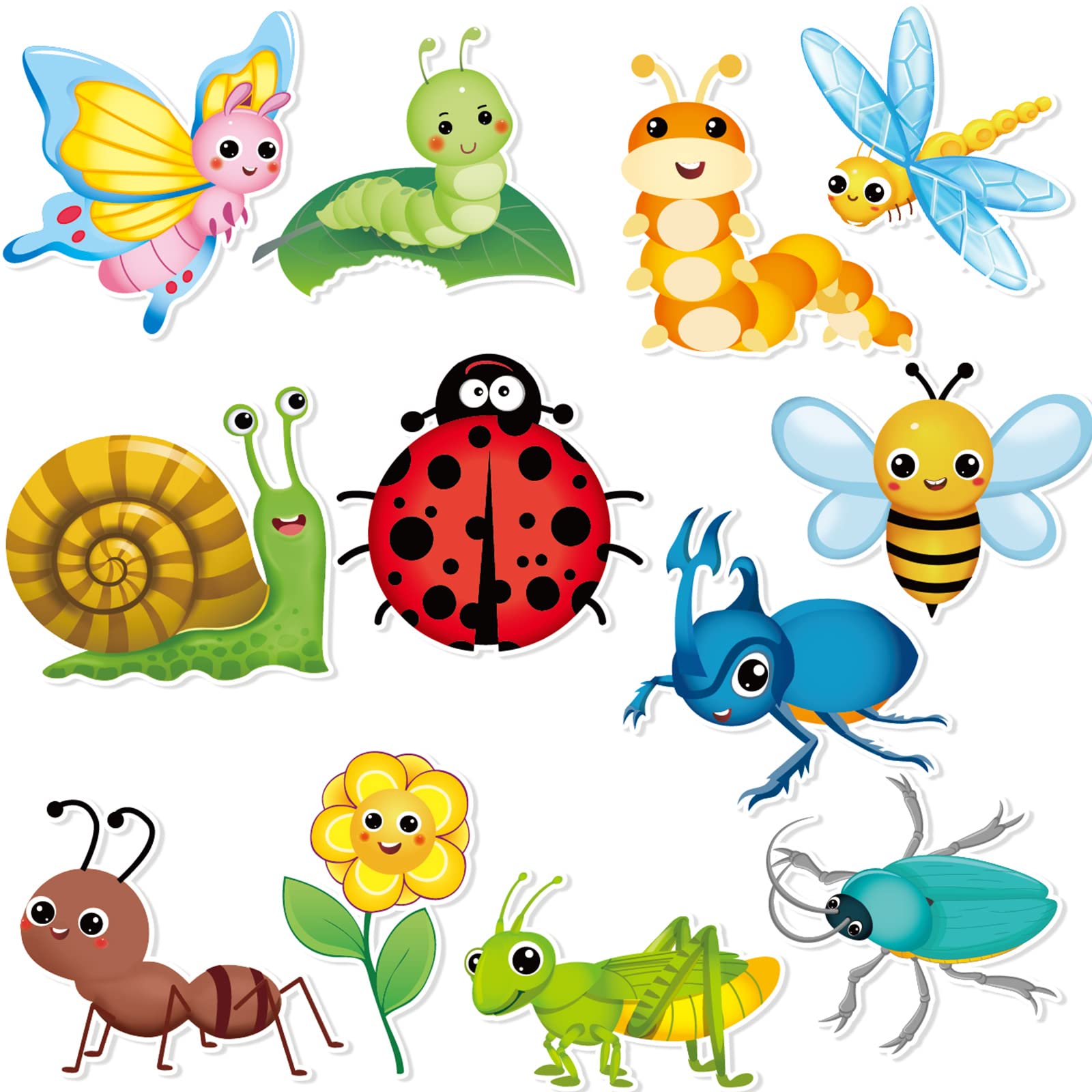 60 Pieces Spring Summer Insect Theme Cutouts Classroom Bulletin Board ...