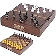 Amazon.com: Deluxe Nine Men's Morris & Chess Board Game Set with Wizard ...