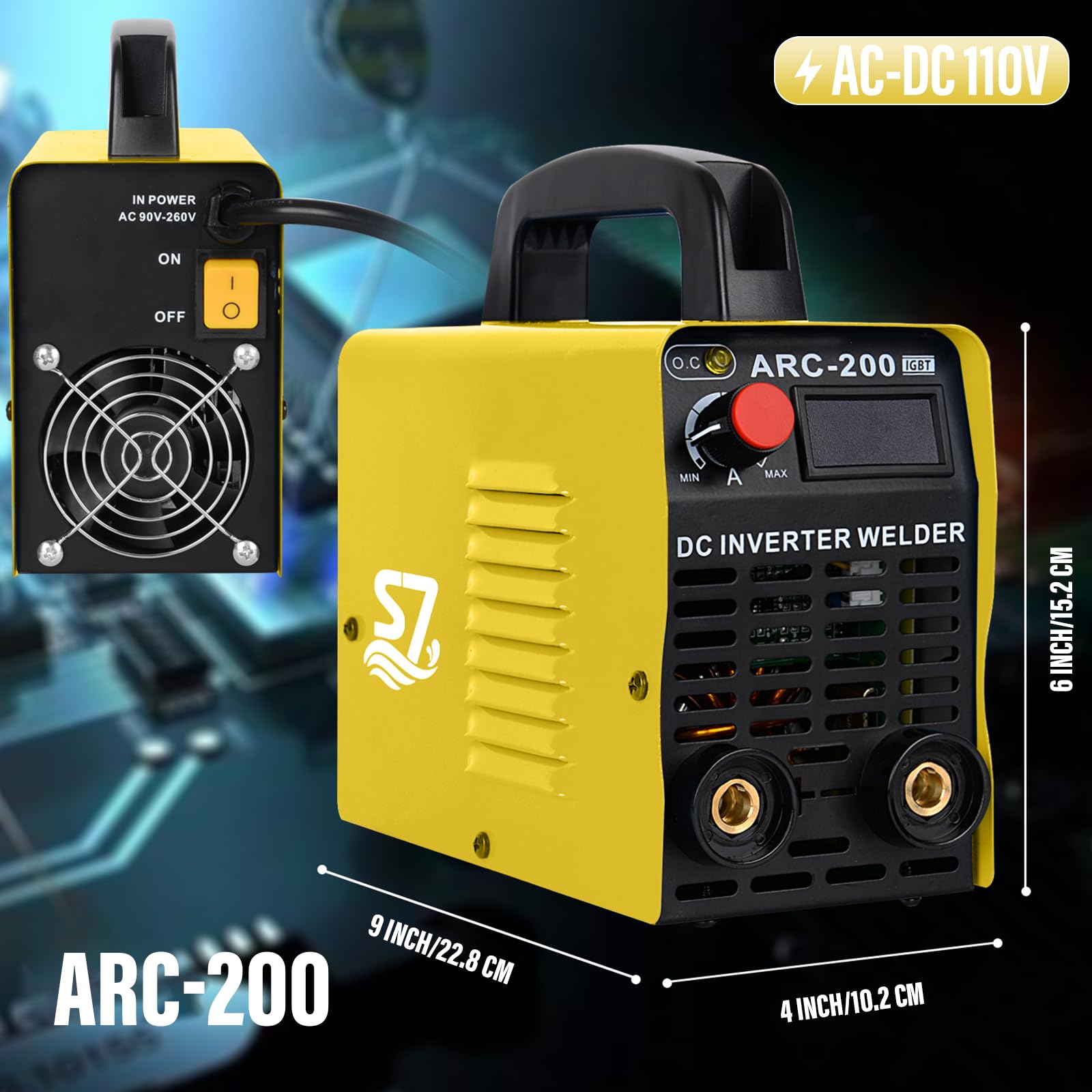 Mua Welding Machine, 110V Plug, 200Amp Power,Beginner Welder With ...