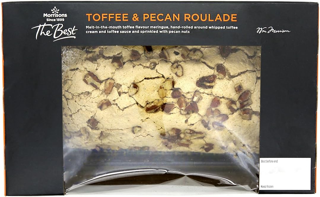 Morrisons The Best Toffee Pecan Roulade, 420g (Frozen): Amazon.co.uk ...