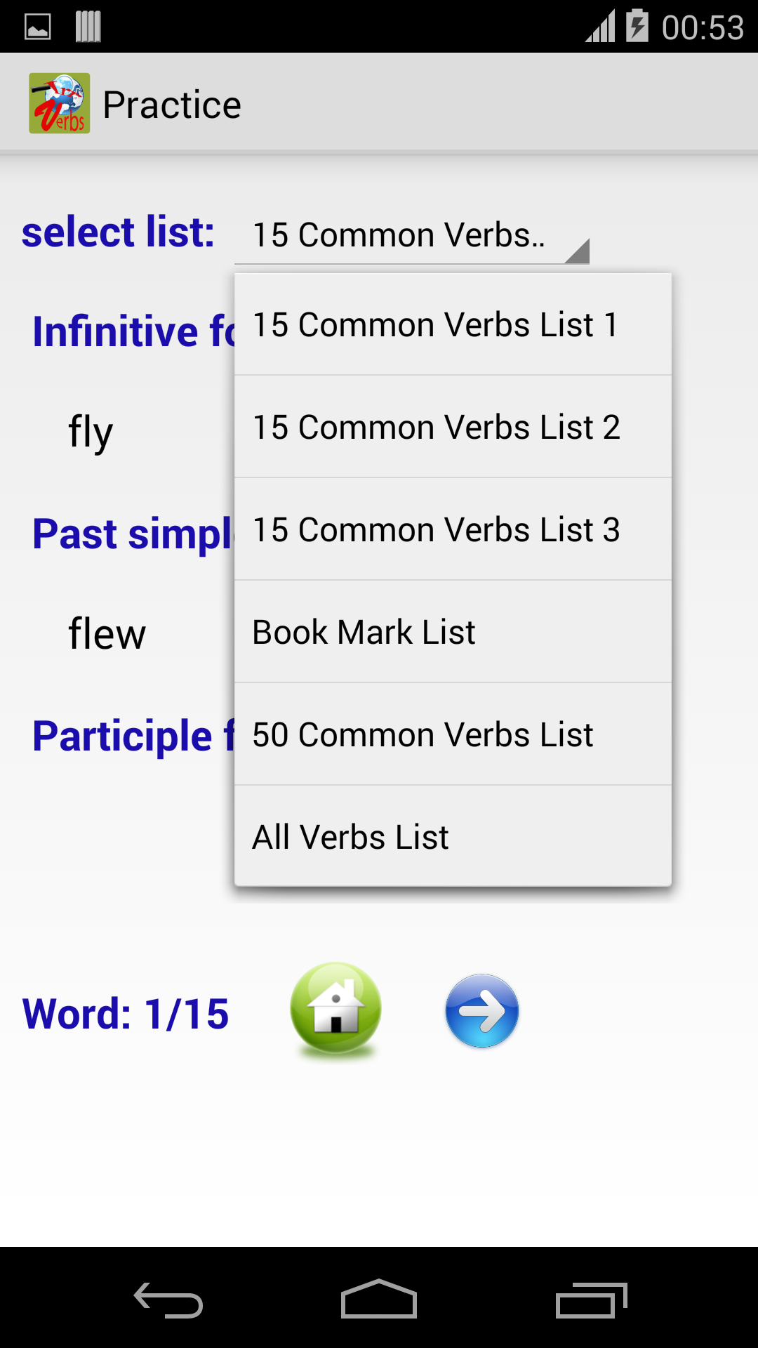 English Irregular Verbs:Amazon.de:Appstore for Android