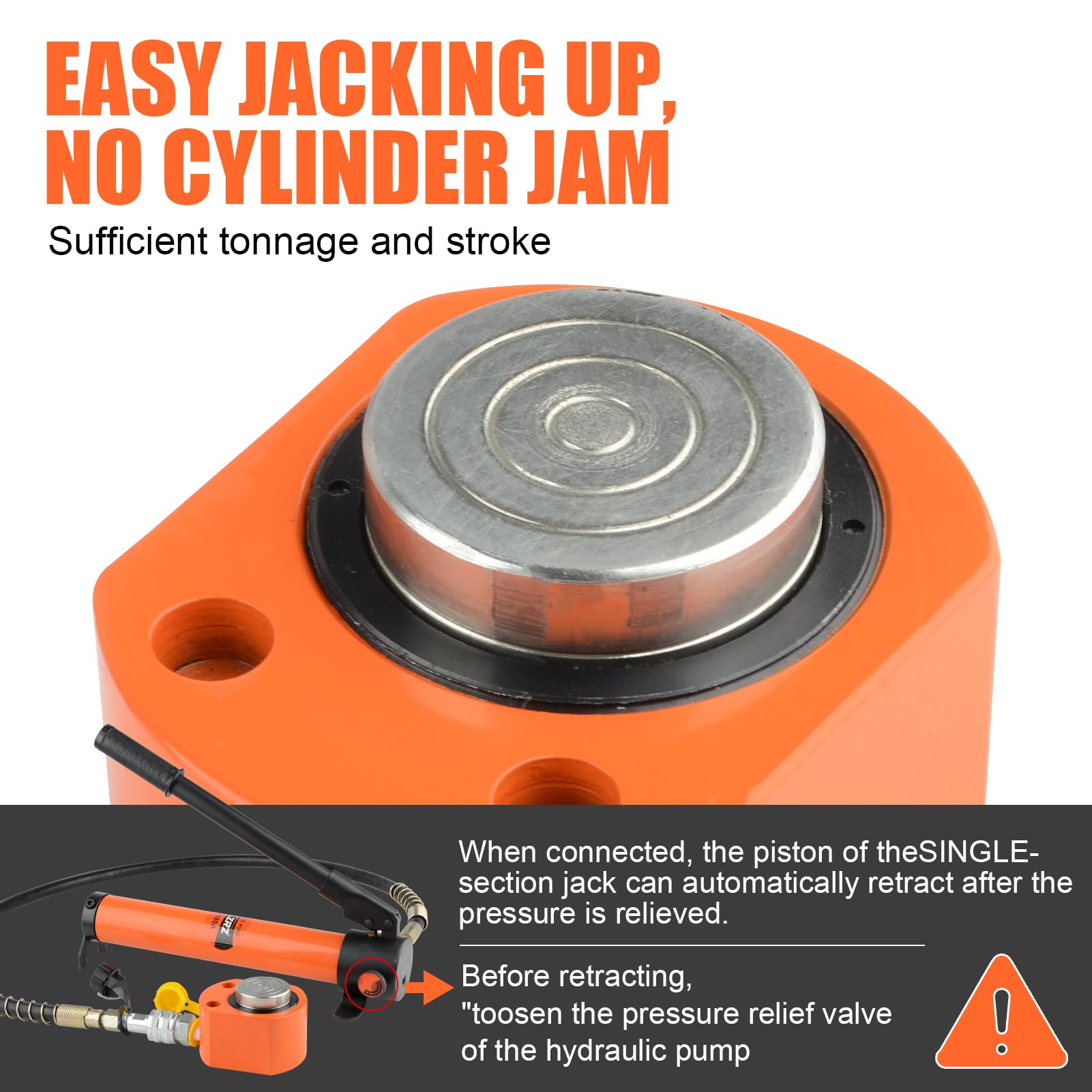 Mua HZLZRZ 10 Ton Hydraulic Cylinder Jack with CP-180 Manual Hydraulic Hand Pump and Porta Power ...