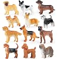 Amazon.com: 12PCS Mini Dog Figurines, Realistic Dog Figures Toy Set ...