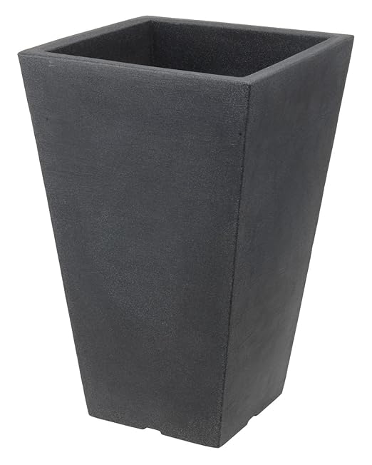 Plastic Planter Anthracite 55 cm Trapezoid Planter Plant Pot Planter ...