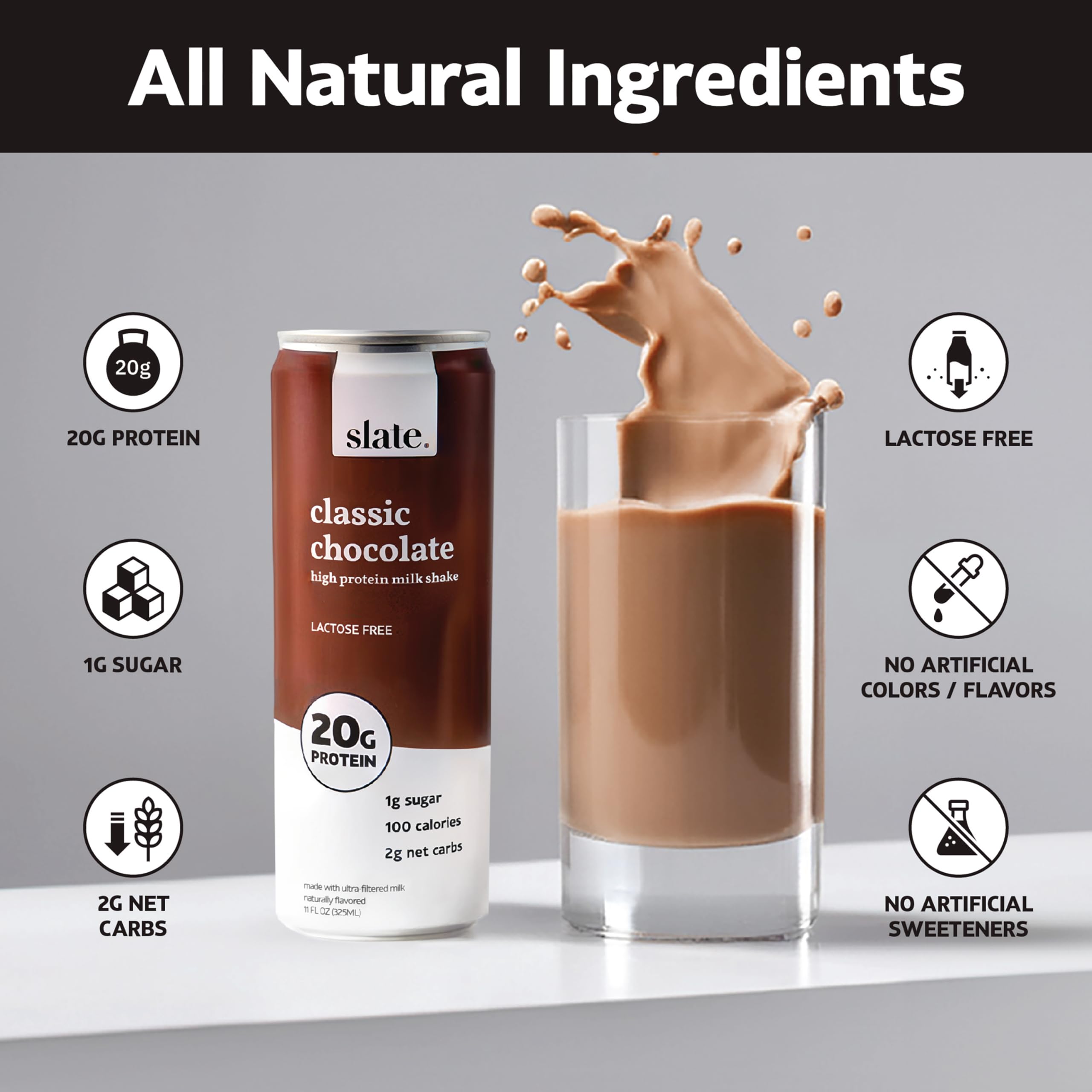 Mua Slate Milk - High Protein Milk Shake - Classic Chocolate - Lactose ...